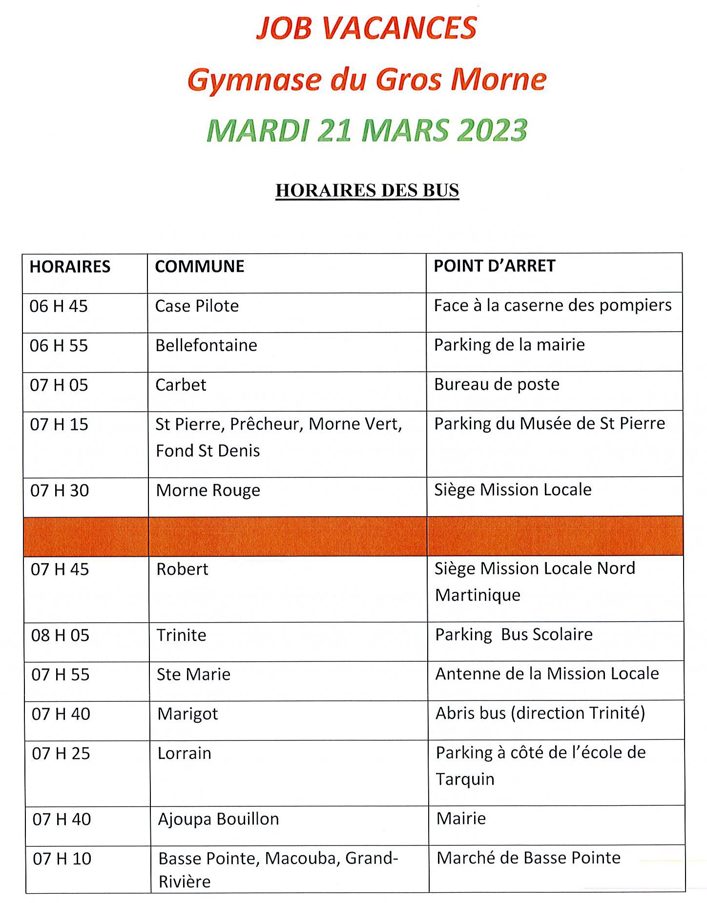 Job Vacances 2023… – Milnord Martinique